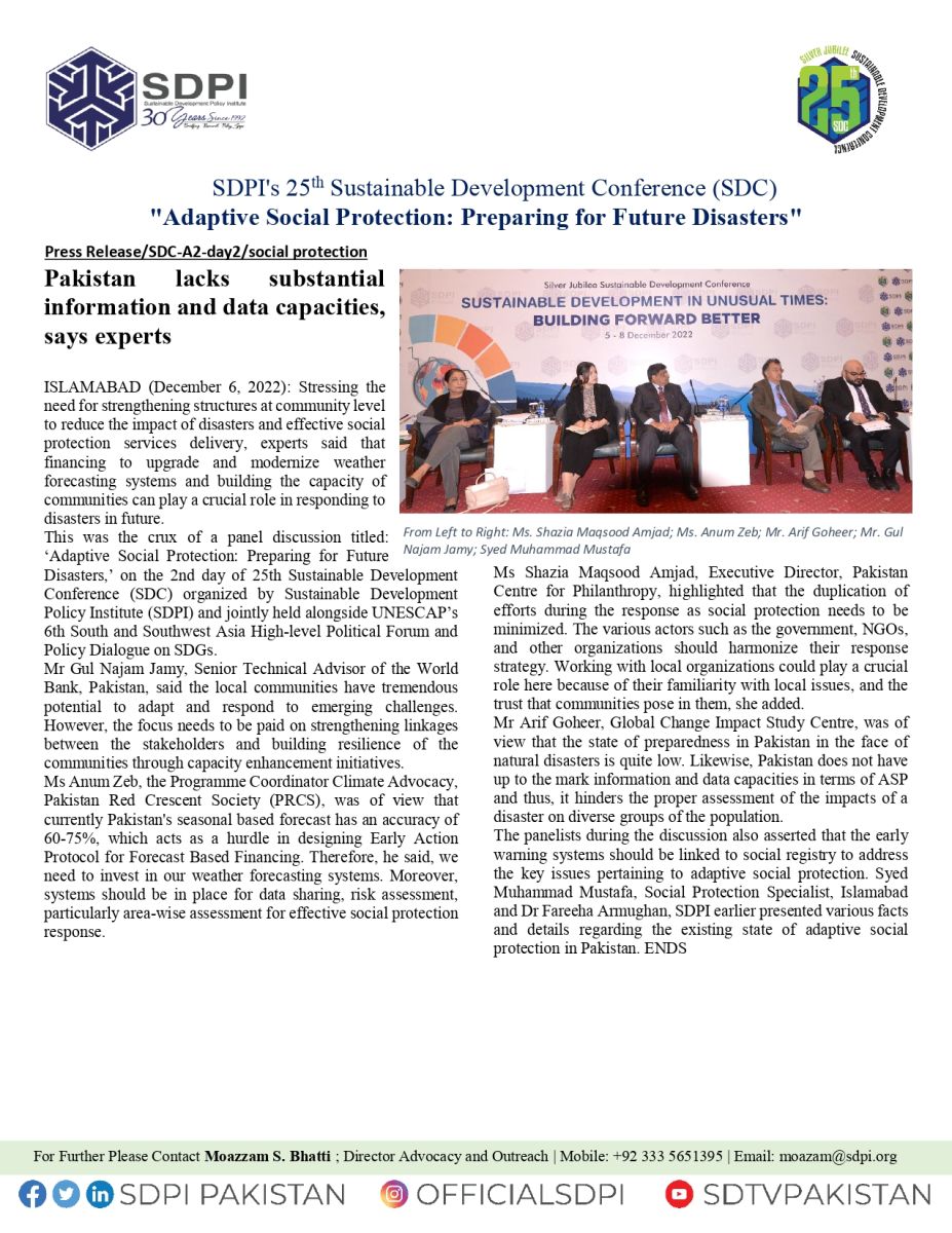 pakistan lacks substantial information and data capacities says ...